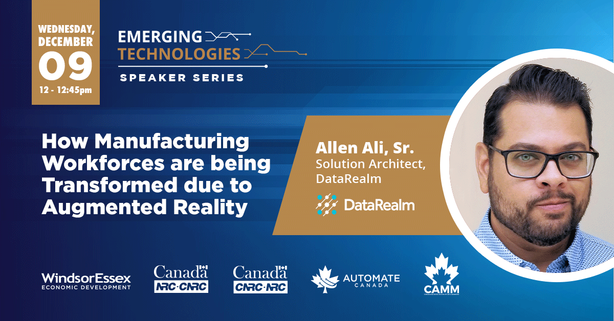 2020 Emerging Technologies Speaker Series – DataRealm – Automate Canada